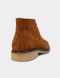 Tan Suede Leather Desert Boots 01967ZTBAC01 - Deery