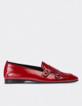 Red Patent Leather Loafers 01617ZKRMM01 - Deery